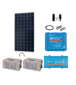 Kit Solaire autonome 360W-12V/375VA complet matériels victron energy.